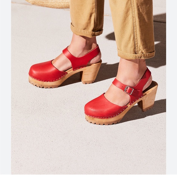 MIA | Shoes | Mia Abba Red Leather Womens Clogs Womens Size 38 | Poshmark